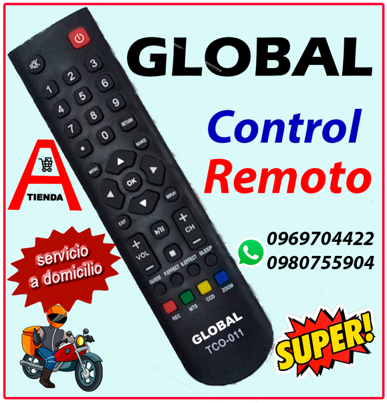 GLOBAL Control Remoto TV 011 – Atienda