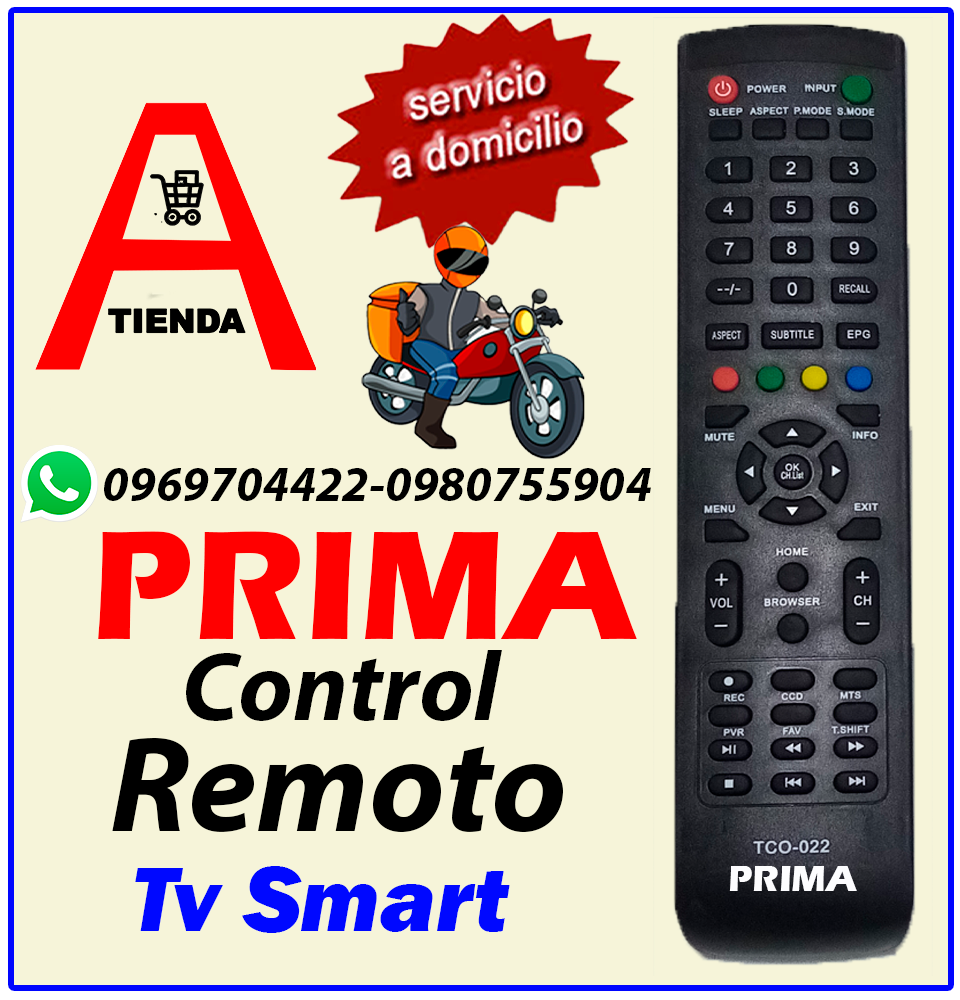 PRIMA Control Remoto Smart TV 022 – Atienda