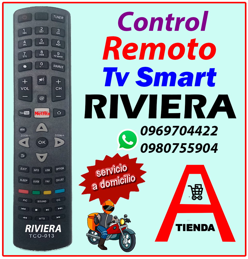 RIVIERA Control Remoto Smart TV 013 – Atienda
