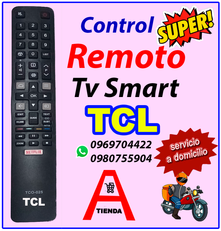 TCL Control Remoto Smart TV 025 – Atienda